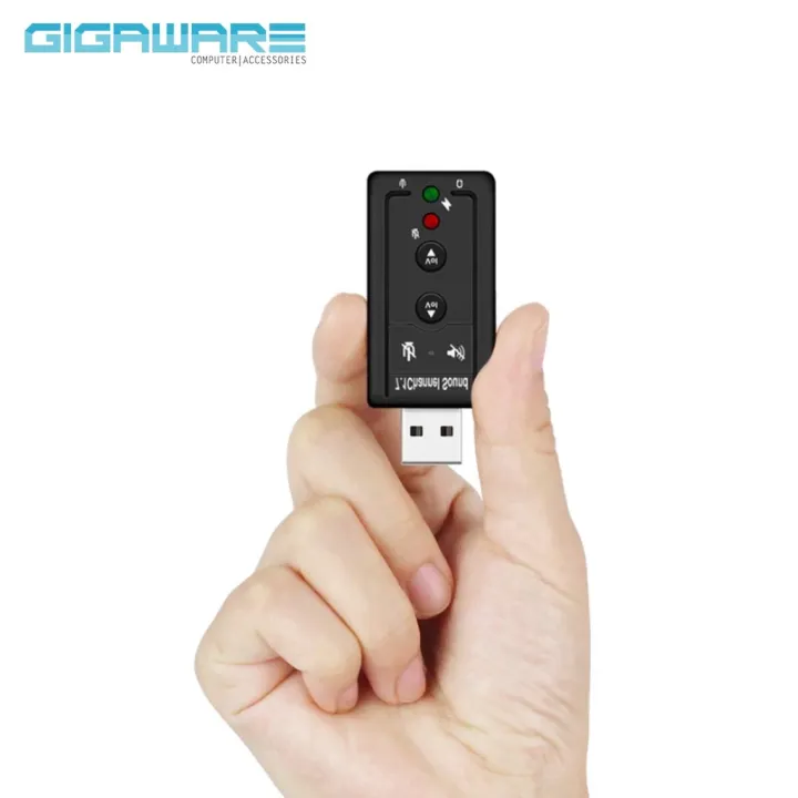 SATA Mini USB-2.0 7.1 Channel Audio Sound Card Adapter (Bk | Lazada PH