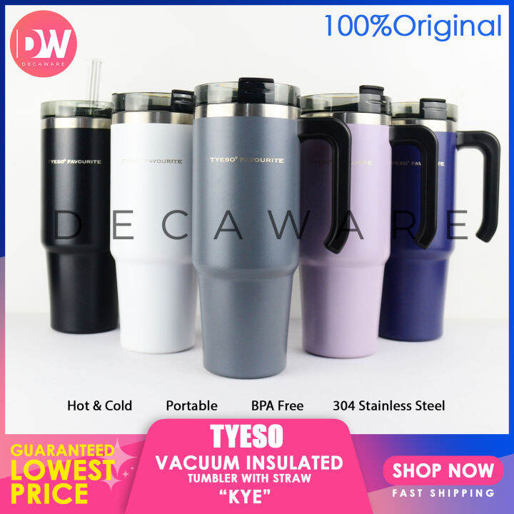 Original Tyeso Vacuum Insulated Tumbler 890ML Stainless Steel Mug Double wall Thermos Flask ...