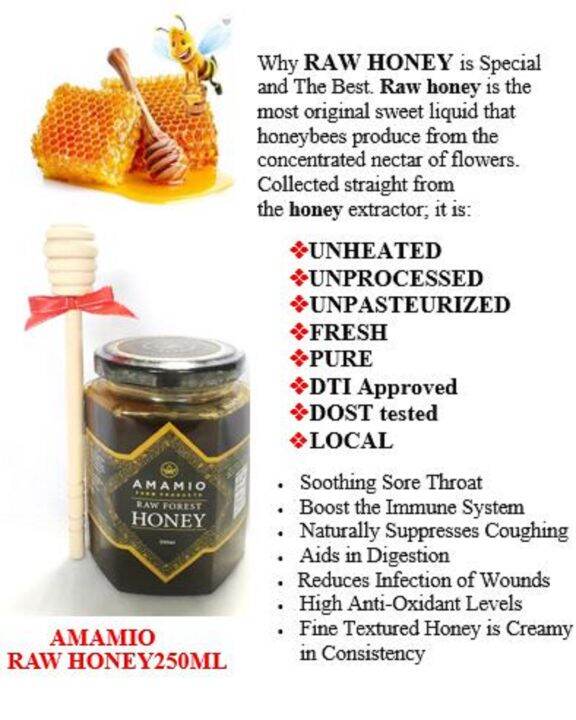 AMAMIO RAW HONEY 250 ML | Lazada PH
