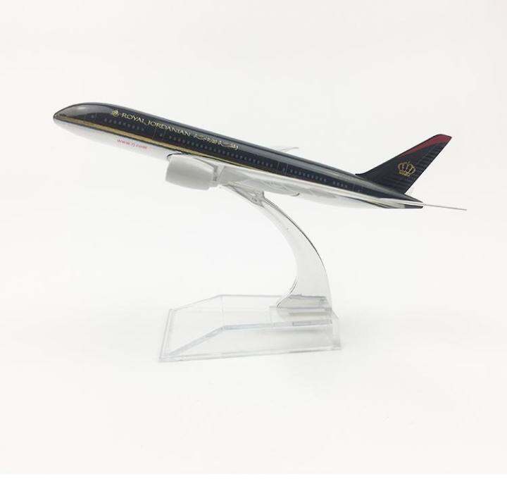 Jordan Air Boeing 787 Aircraft Model 16cm Die-cast Metal Airplane Model ...