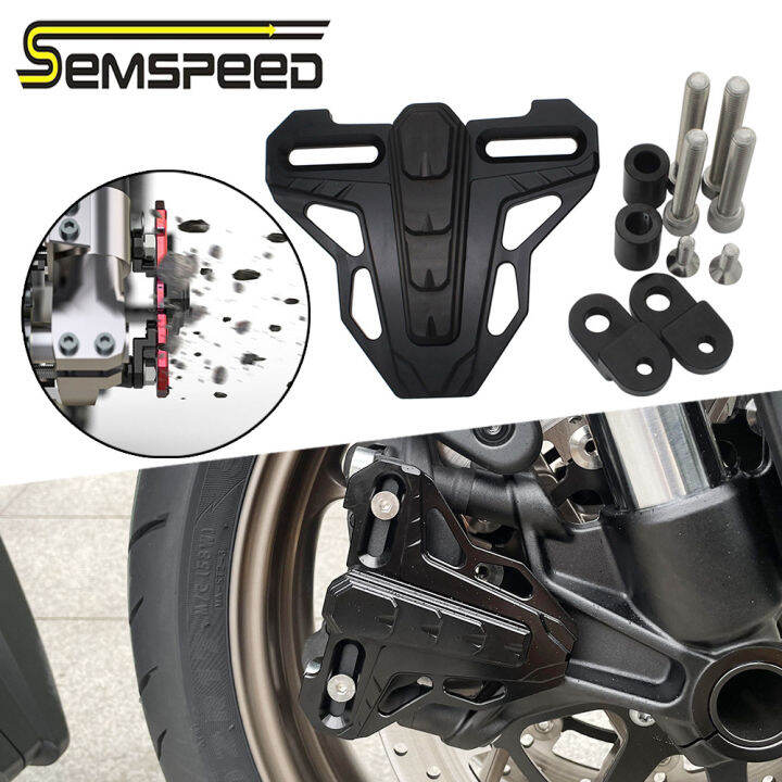 SEMSPEED Motorcycle Front / Rear Brake Pump Cover Caliper Guard For ...