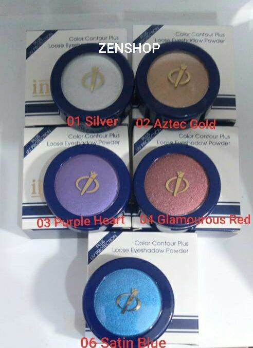 Inez Color Contour Plus Loose Eyeshadow Powder/Glitter | Lazada Indonesia