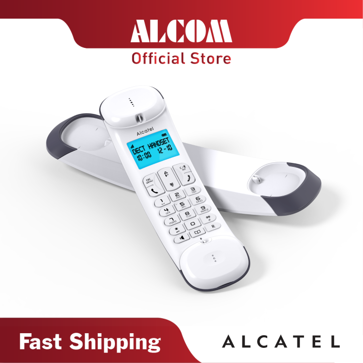 Alcatel smile cordless DECT phone with handsfree speakerphone function ...