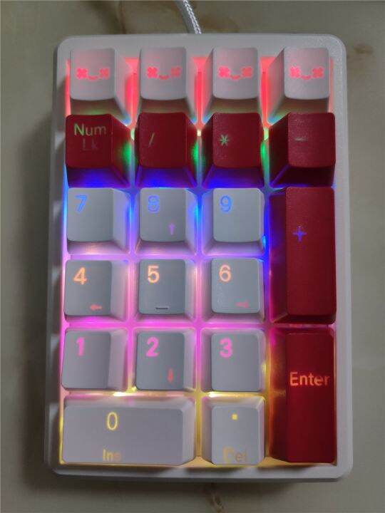 7 PBT Keycap For Mechanical Keyboard Numpad Cherry Mx Backlit ...