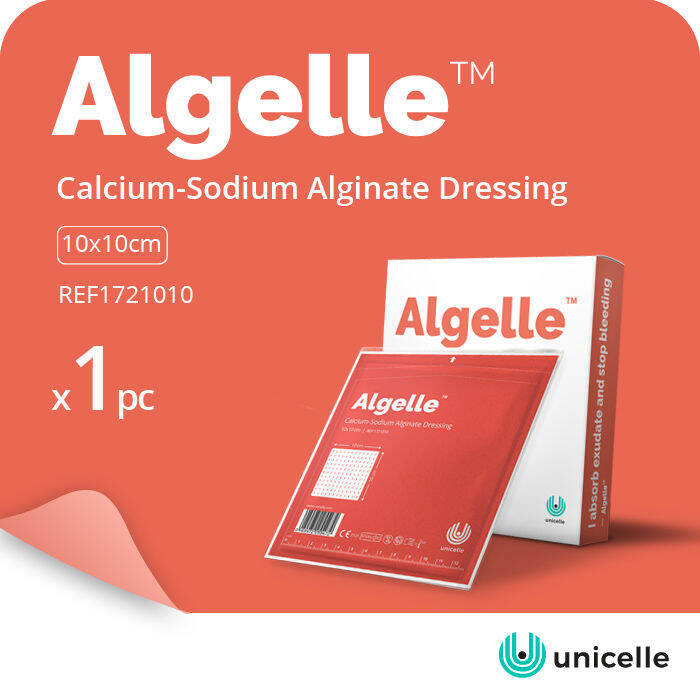 Algelle - Calcium Sodium Alginate Dressing - 10x10 cm – 1 box | Lazada ...