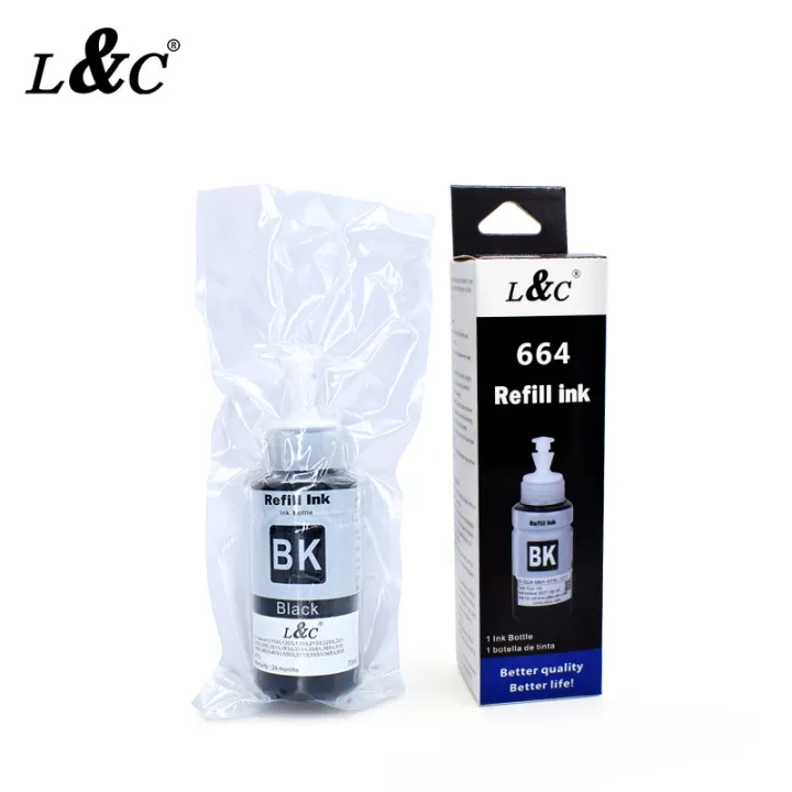 【🇵🇭Ready Stock】L&C Refill Epson 664 Ink Black Dye Ink For Epson L Series Printer L100 L101 L110 ...