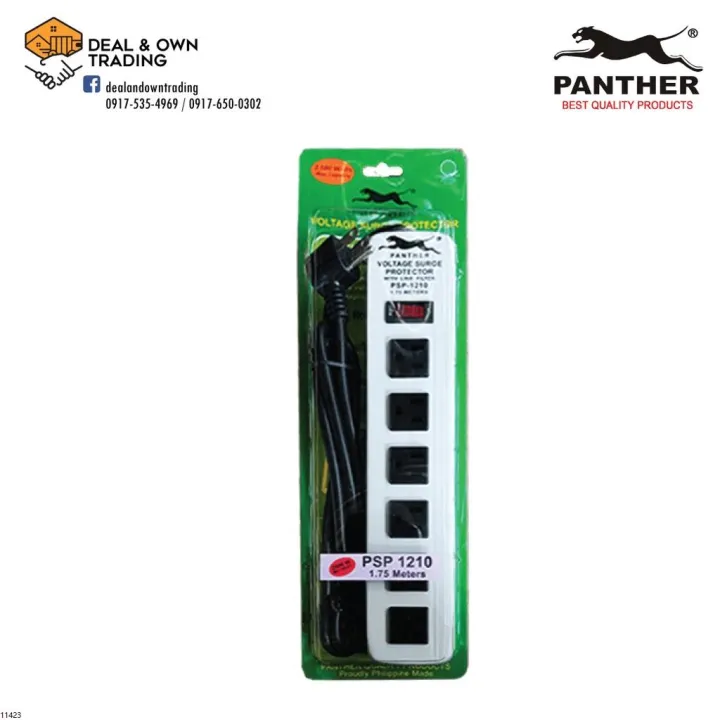 Panther PSP 1210 Extension Cord w Voltage Surge Protector 1 Switch ...