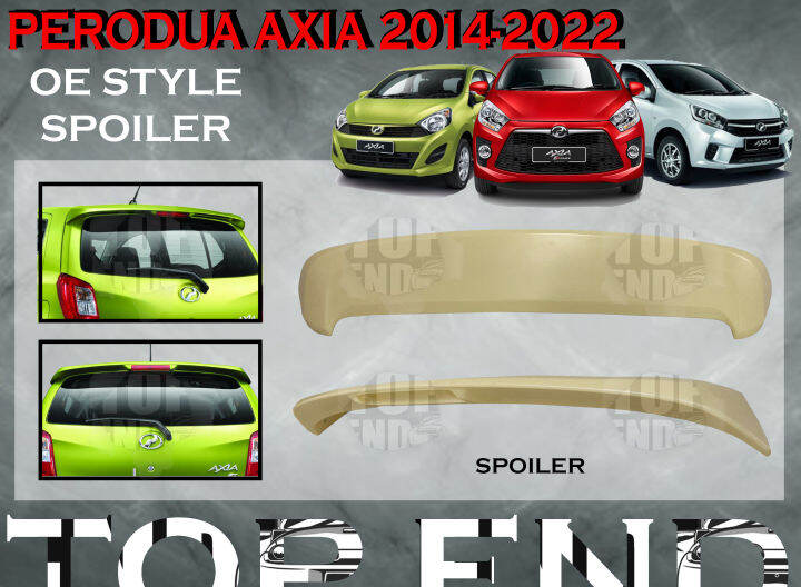 PERODUA AXIA 2014-2021 REAR SPOILER OE WITH LAMP AXIA SPOILER AXIA ...