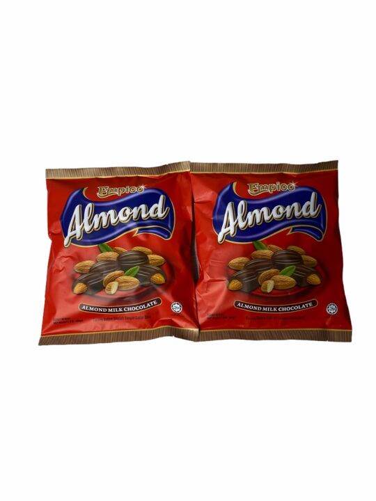 EMPICO ALMOND,ซ็อกโกแลต เคลือบเม็ดอัลมอนล์ สินค้านำเข้าจากมาเลเซีย 280g แพคสีแดง 1SETCOMBO/จำนวน ...