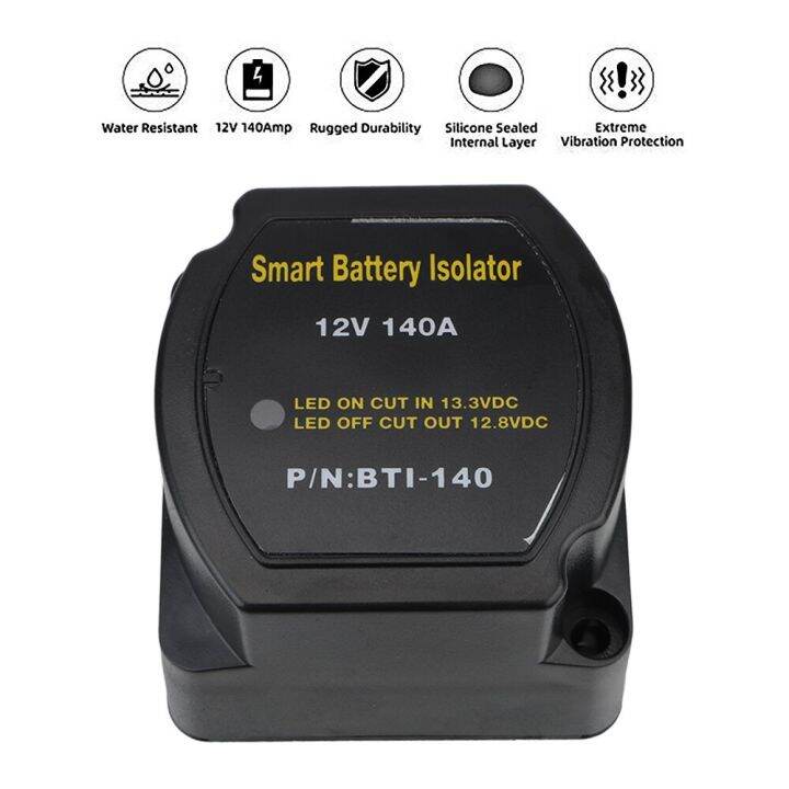 Car Smart Battery Isolator 12V 140A Car Accessories Relay VSR for ...