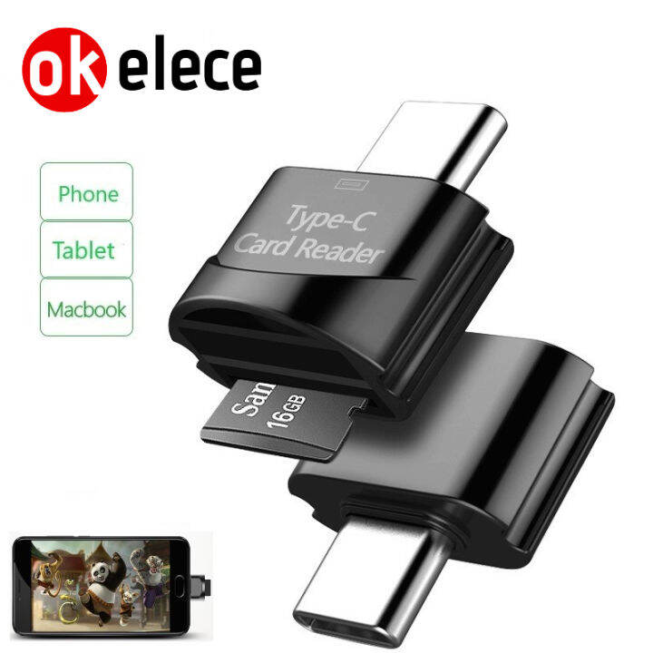 USB C 3.0 Type C to Micro-SD TF Adapter OTG Cardreader Mini Card Reader ...