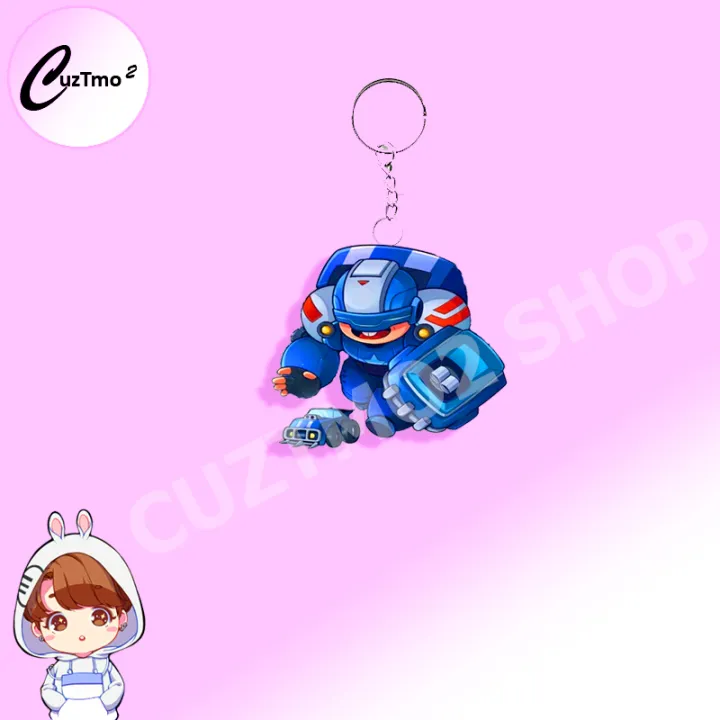 Jhonson Cute Tank Mobile Legend Chibi Customize Keychain Key Chain Made ...