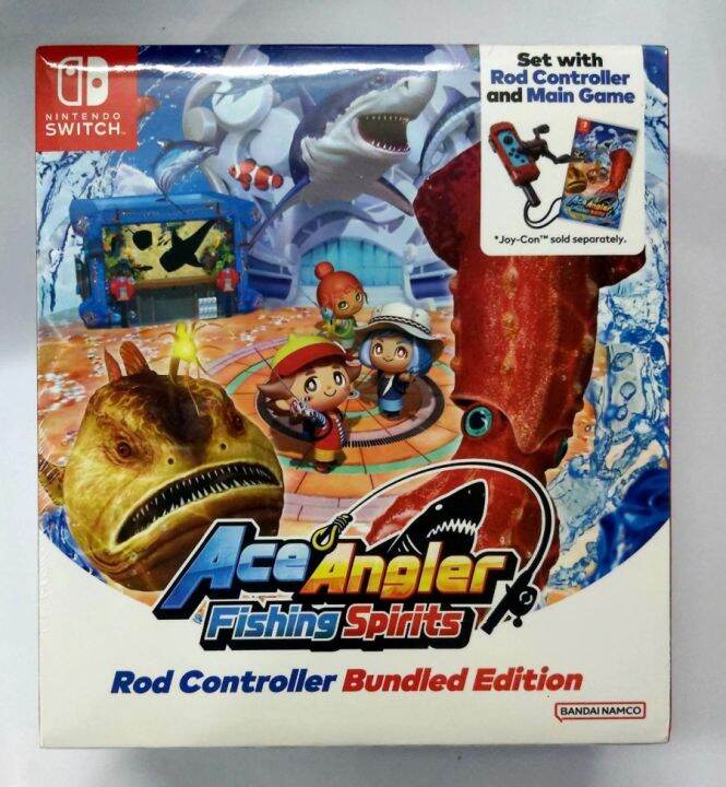 Nintendo Switch Ace Angler Fishing Spirits Rod Controller Bundled ...