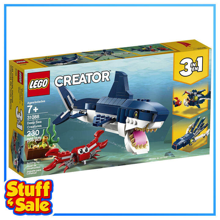 LEGO Creator 31088 3 in 1 Deep Sea Creatures Building Toy | Lazada PH