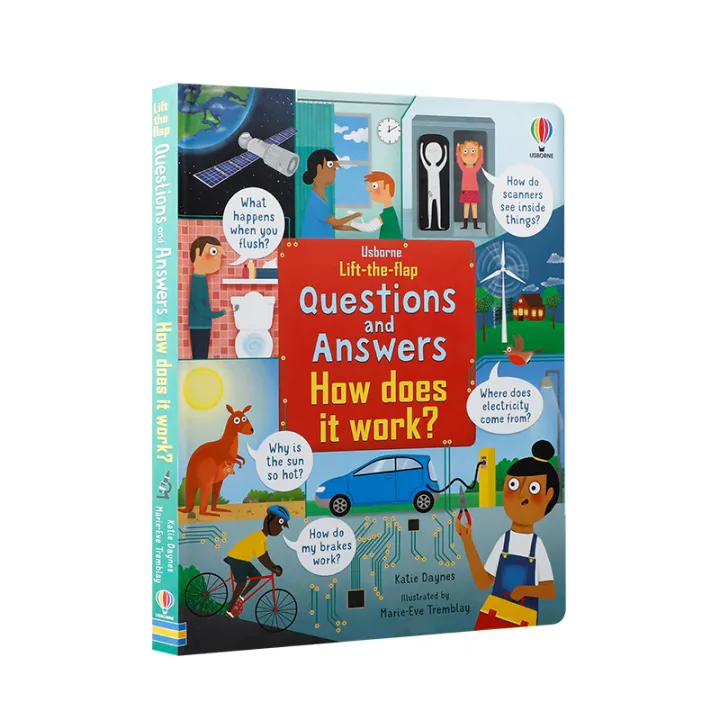 Usborne Lift-The-Flap คำถามและคำตอบมันทำงานอย่างไร? หนังสือภาพ ...