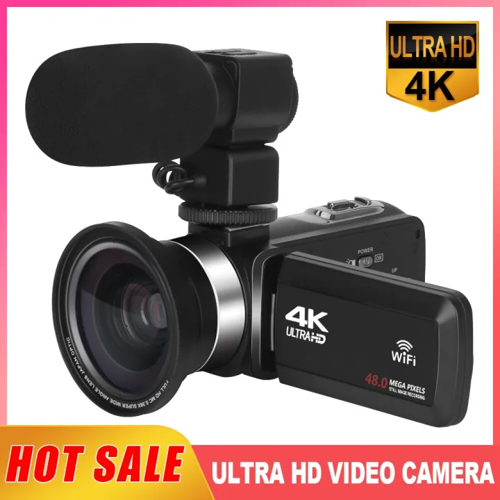 4K Camcorder 30FPS Ultra HD Vlogging Video Camera For Youtube 16X ...