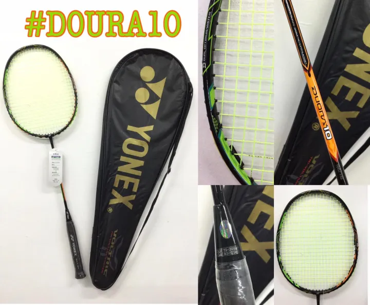 YONEX DOURA10 FULL CARBON BADMINTON RACKET 20lbs-24lbs 4U/G5 Length (cm ...