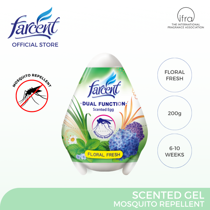 Farcent Scented Egg + Mosquito Repellent Floral Fresh 170g | Lazada PH