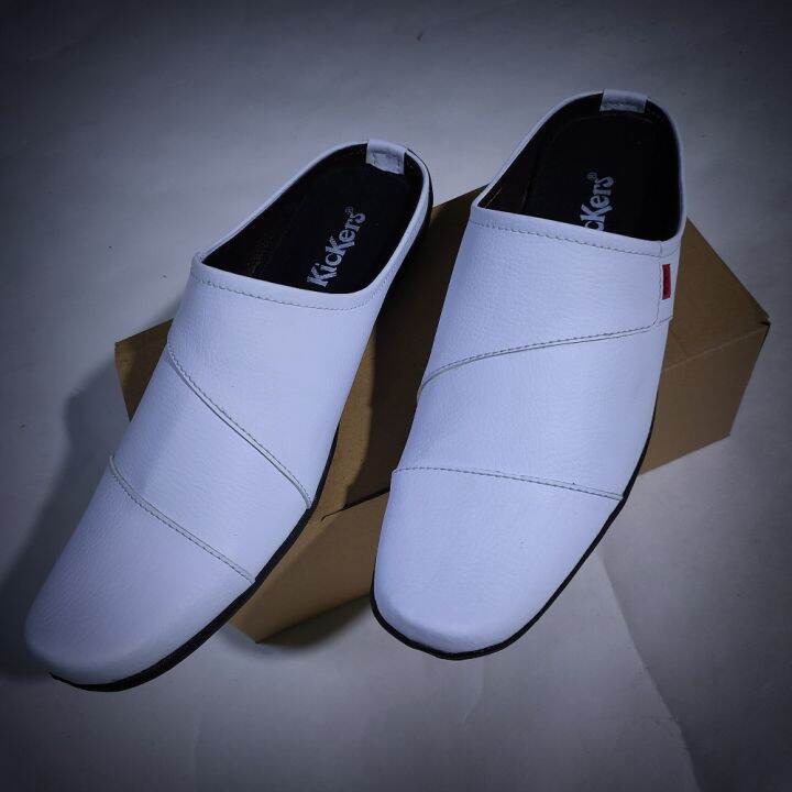 selop//sepatu pria//sepatu habib bahar//sepatu putih//sandal selop ...