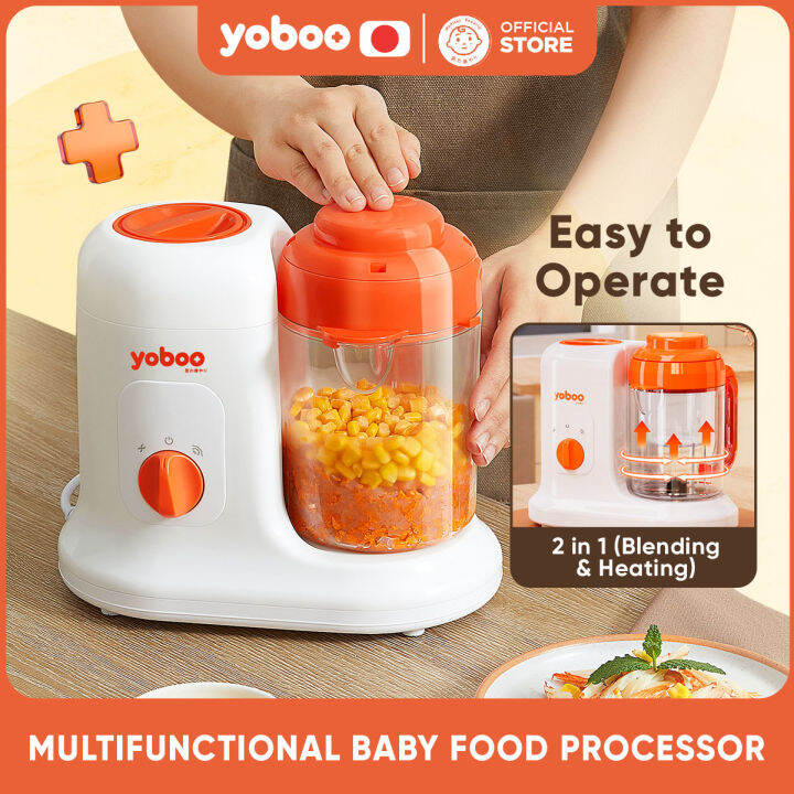 [Campaign] Yoboo Multifunctional Baby Food Processor | 2 in 1 | Steaming and Stirring | Easy to ...
