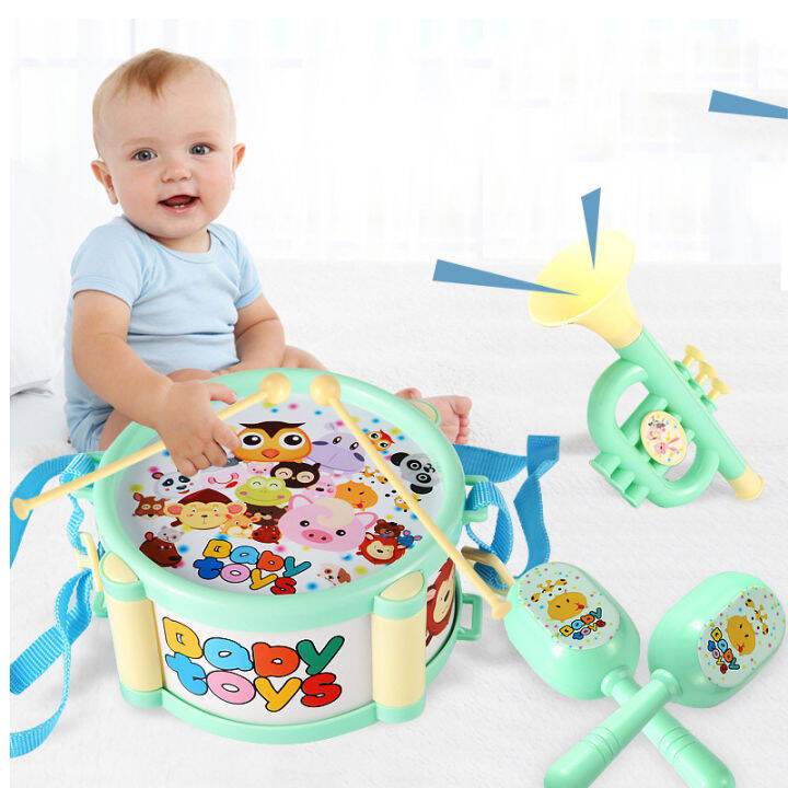 Kids Educational Musical Instruments Drum Combination Percussion Set ...