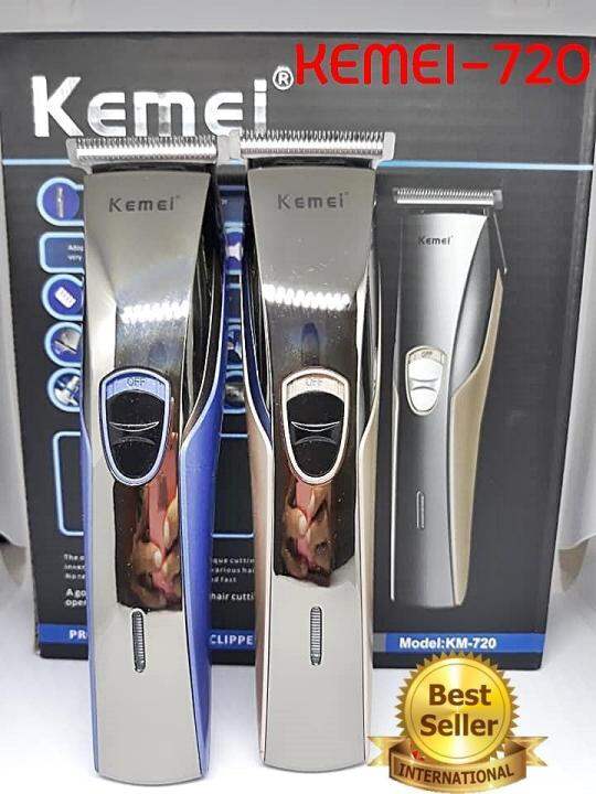 แบตตาเลี่ยนไร้สาย Kemei Model KM-720 แท้ (ฟรีรองหวี 4 เบอร์) กันน้ำได้ ...