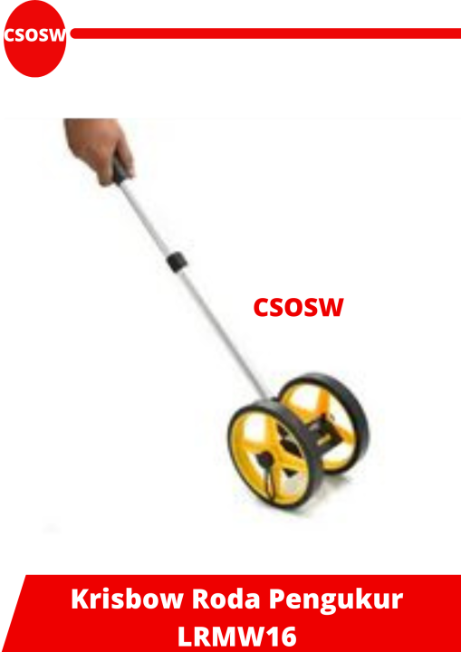 Krisbow Roda Pengukur LRMW16 ALat Ukur Measuring Wheel d.16CM 9999m ...