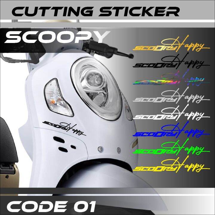 Cutting Sticker SCOOPY - Stiker Lis Variasi Motor Honda SCOOPY ...