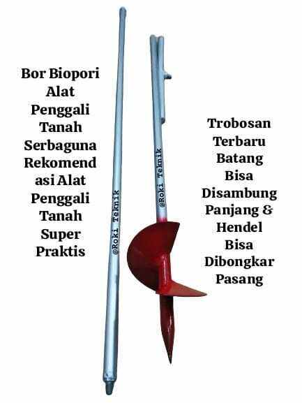 BOR Biopori Alat Bor Penggali Tanah / Bor Biopori Spiral D-14 Alat Bor ...