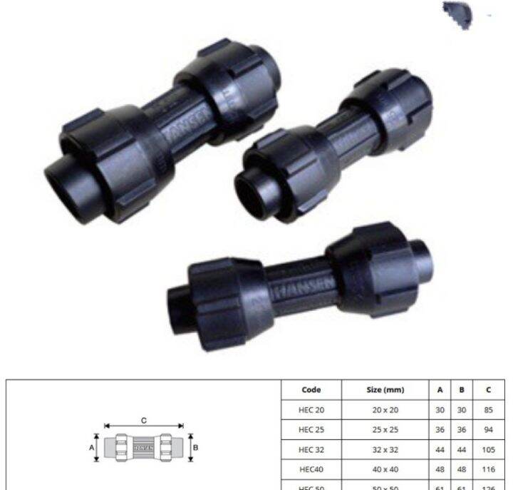 Hansen Fitting Equal Socket/ Coupling | Lazada