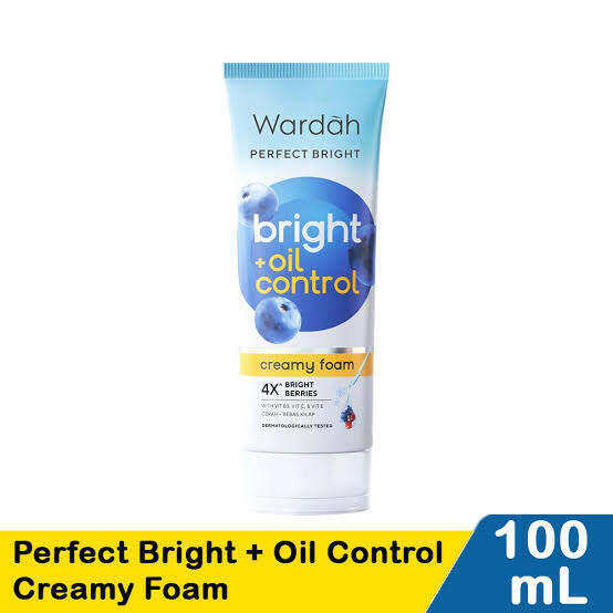Wardah Perfect Bright Creamy Foam Oil Control 100 ml | Sabun Wajah ...