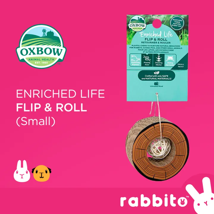 Oxbow Enriched Life Flip and Roll Toy for rabbits, guinea pigs and ...