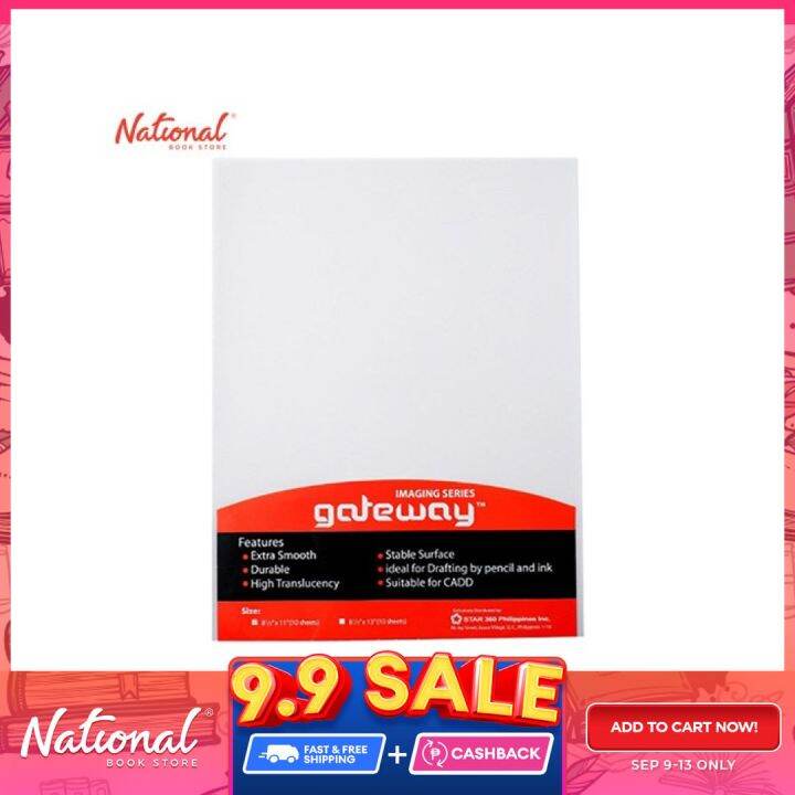Gateway Tracing Paper Sheet 70-75gsm 8 1/2X11 10'S | Lazada PH