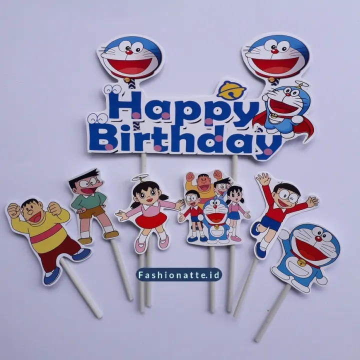 cake topper doraemon hiasan kue ulang tahun doraemon cake topper medan ...