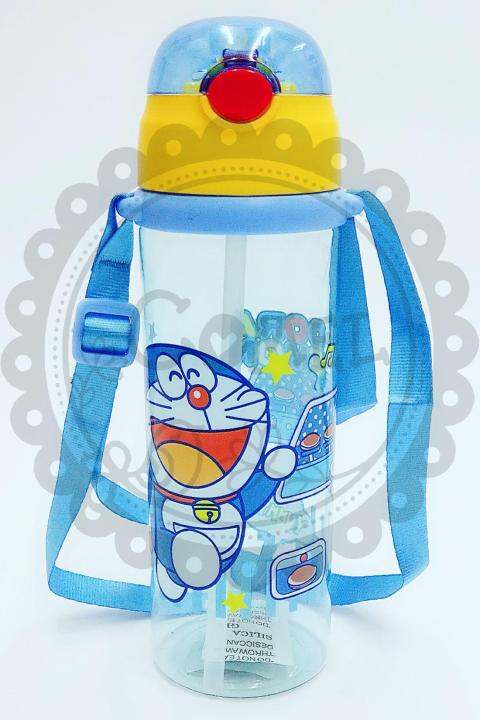 Comel Doraemon Water Bottle with Straw-600ML | Lazada