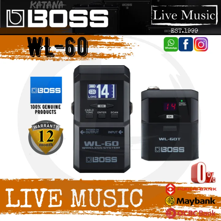 Boss WL-60 - Guitar Wireless System (WL60/WL 60) | Lazada