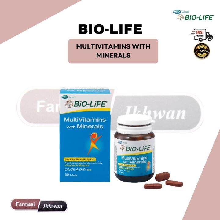 Bio-Life MultiVitamins With Minerals 30's | Lazada