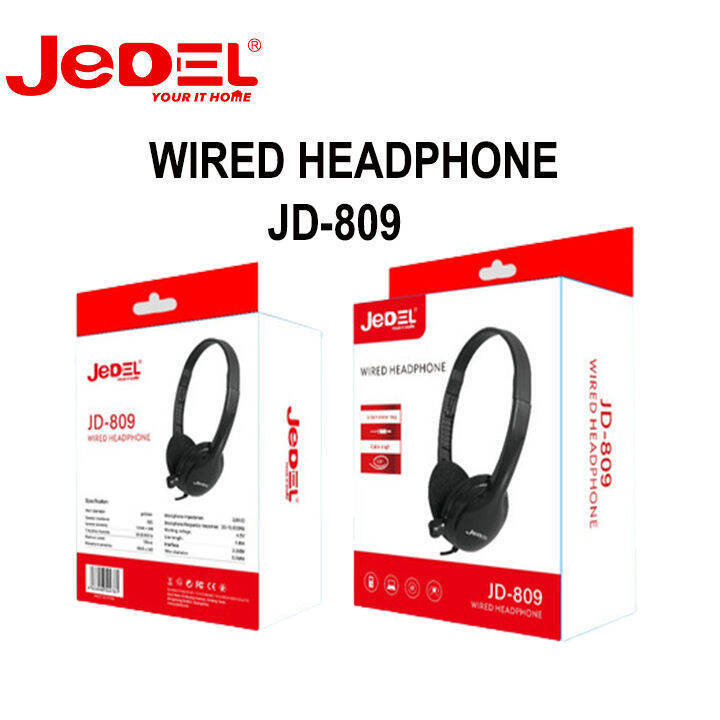 Jedel Wired Headphone JD-809 | Lazada