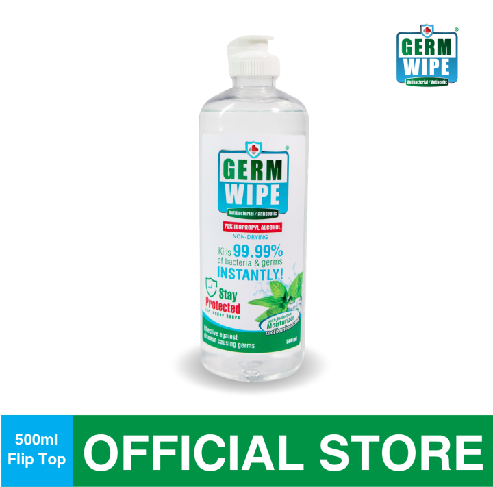 Germ Wipe 70% Isopropyl Alcohol 500ml Flip Top | Lazada PH