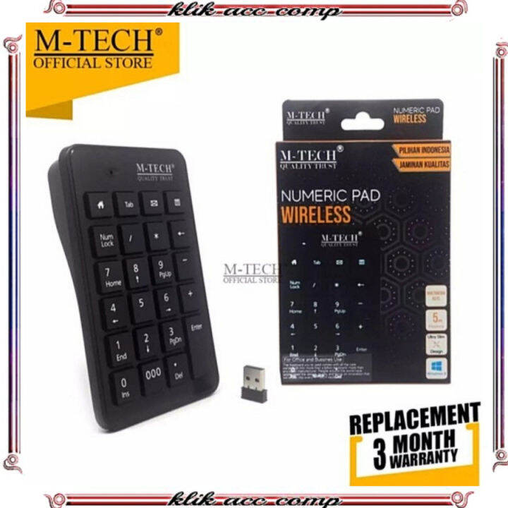 keyboard numerik mtech wireless | Lazada Indonesia