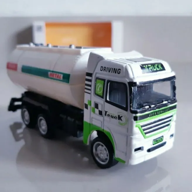 Diecast Mobil Truk Tanki Alloy Pullback - Miniatur Truck Tangki Anak ...