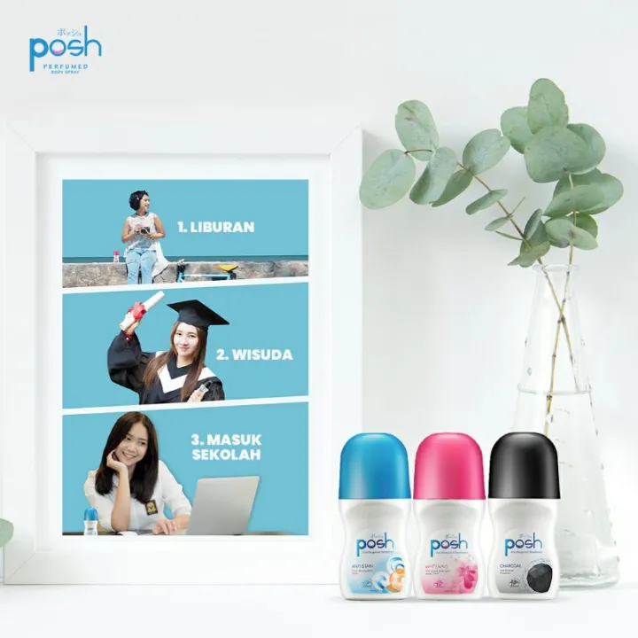 POSH ROLL ON Deodorant Women 50ml All Varian | Lazada Indonesia