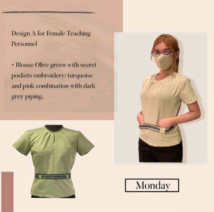 DepEd Teachers Female Uniform RTW Ready to Wear (Monday) | Lazada PH