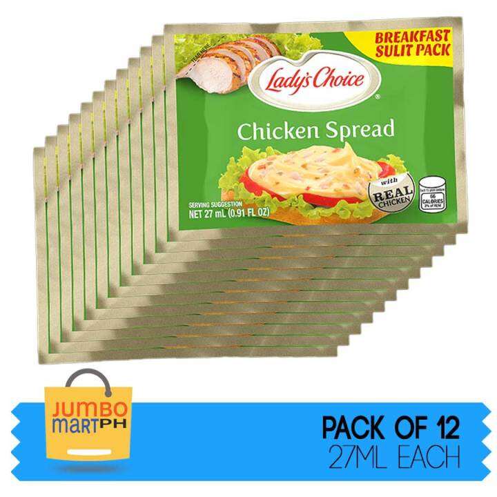 LADY'S CHOICE CHICKEN SPREAD SULIT PACK 27ML / PACK OF 12 | Lazada PH