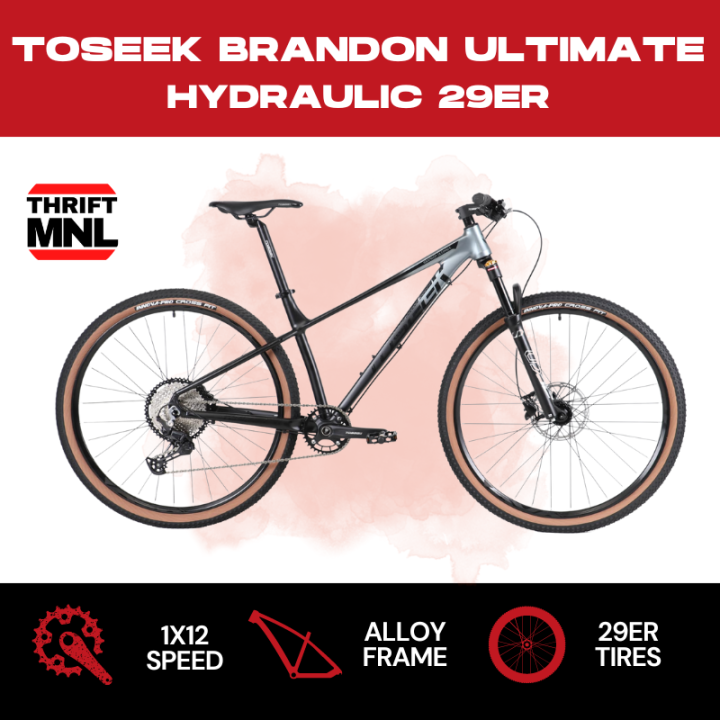 Thrift MNL | TOSEEK BRANDON ULTIMATE 1x12 29ER HYDRAULIC ALLOY MOUNTAIN ...