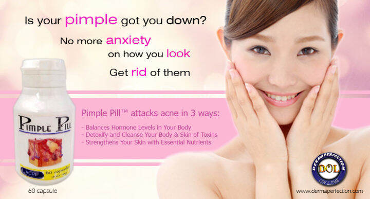 PIMPLE PILL LACTOFERRIN ACNE TREATMENT by dermaperfection | Lazada PH