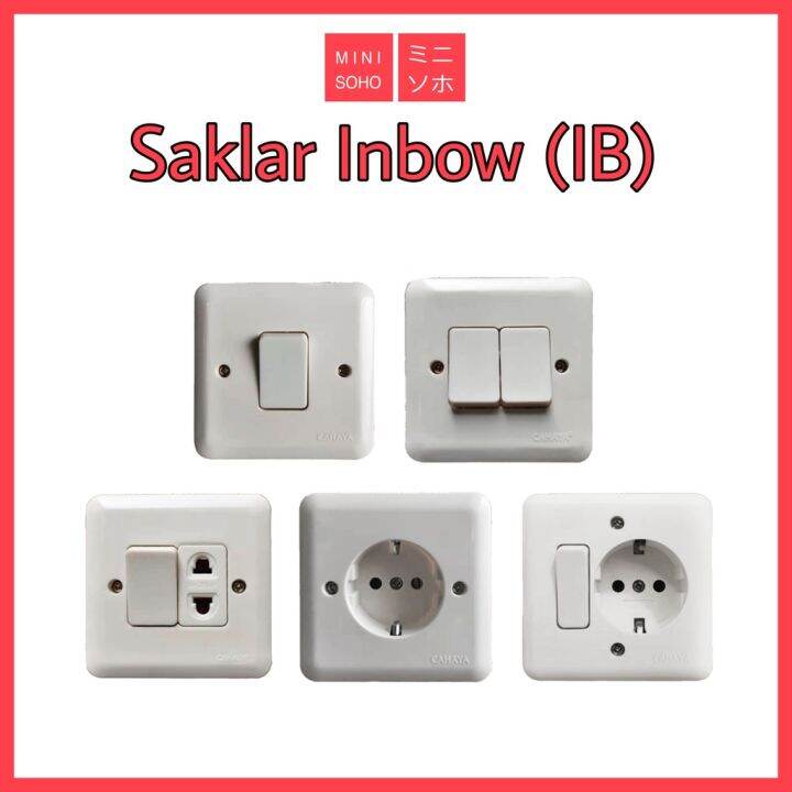 Saklar Inbow IB indoor SNI Sakelar Sakalar Putih Modern Minimalis ...