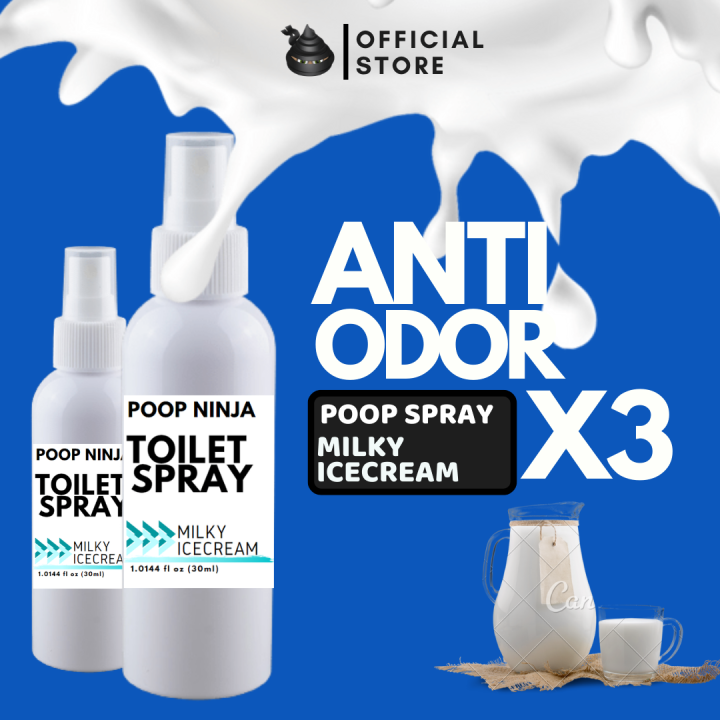 MILKY ICECREAM CANDY Poop Spray Odor Buster Poop Ninja Poo Spray Toilet ...