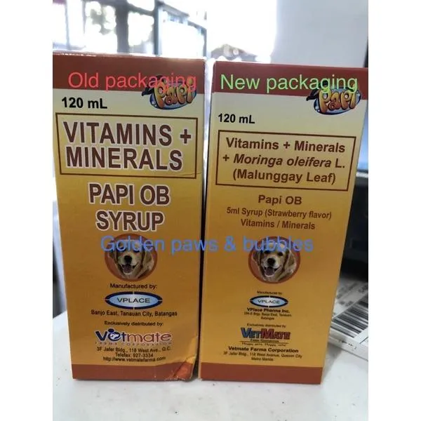 Reptiles house Papi OB-Syrup 120ml Multivitamins and minerals | Lazada PH