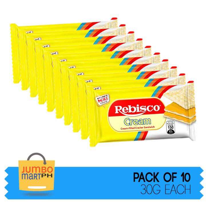 REBISCO CREAM CRACKER SANDWICH 30G / PACK OF 10 | Lazada PH